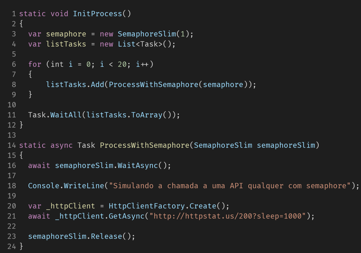 C# – Controle suas tasks usando o SemaphoreSlim -Dica – Marcelo Dias